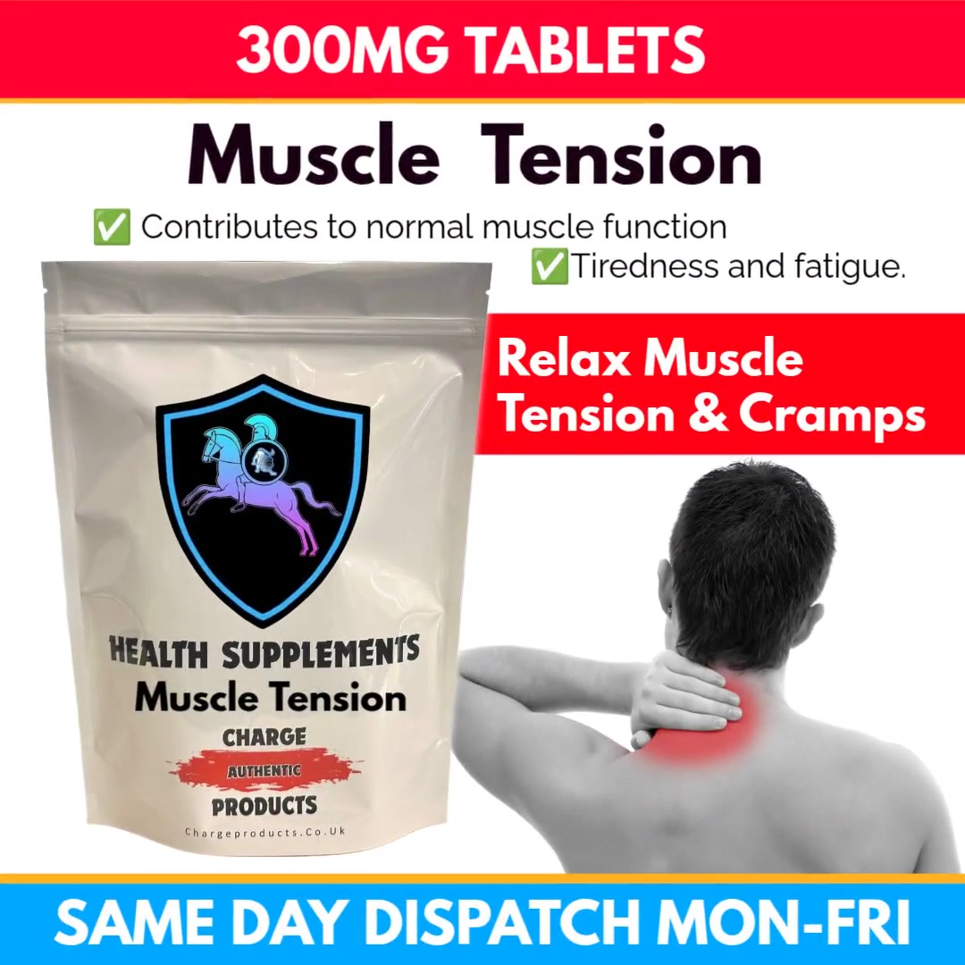 Muscle Tension PRO Tablets | Muscle Cramps Relaxant Supplement – Charge ...